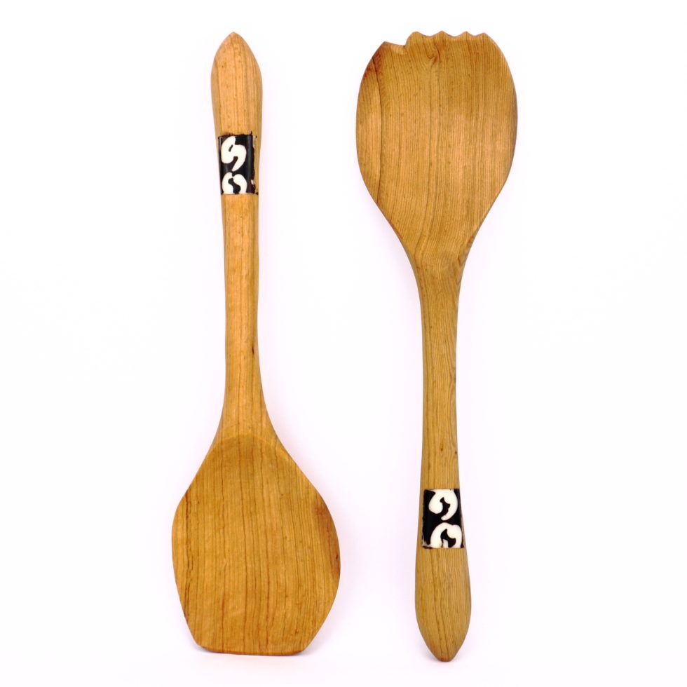 COUVERTS A SALADE EN BOIS | IKAMA
